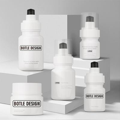 China Customized Color Eco-Friendly PETG Plastic Cosmetic Bottle with 30g to 130ml Capacity for Skincare and Lotion Packaging for sale