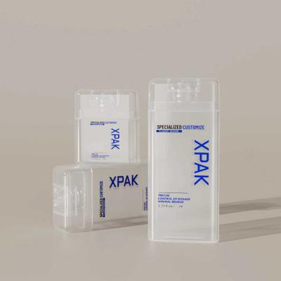 China Square Design PETG Plastic Shampoo Bottles with Flip Cap and Customizable Color for Body Wash and Shower Gel for sale