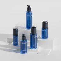 China Recyclable PET Plastic Pump Bottle for Skincare Packaging with 30ml to 120ml Capacity and Customizable Blue Color for sale