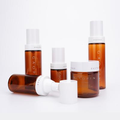 China 30ml 100ml 50ml 80ml 100ml 120ml  Cream Jar Lotion Pump Cosmetic Plastic Bottles for sale