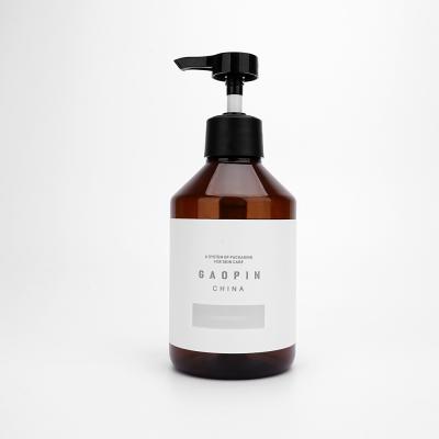 China 500ml 300ml Empty PET Pump Bottles For Conditioner Bottles Plastic Shampoo Bottles for sale