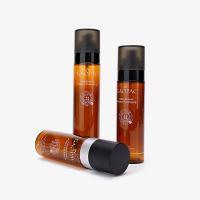 China Facial Skin Care Toner 80ml 90ml 120ml PET Amber Plastic Spray Plastic Lotion Bottle for sale