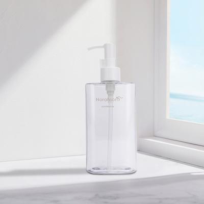 China Skincare 200ml Clear Plastic Cosmetic Containers For Remover Oil for sale