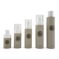 China SGS Grey HDPE Plastic Lotion Bottle 120ml 200ml 50ml 75ml Labeling Surface Handling for sale