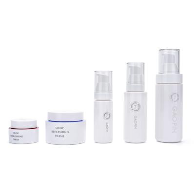China White PETG Plastic Lotion Bottle Skincare Packaging 15g 20g Cosmetic Jars for sale