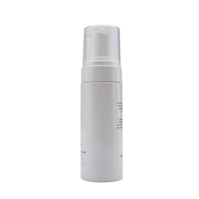 China 150ml 25ml Plastic Foam Pump Bottle White Cylinder PET Bottle for sale