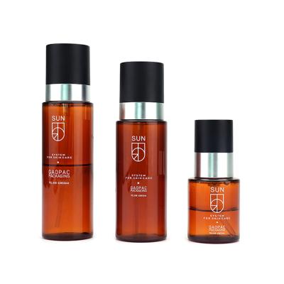 China Alcohol Disinfectant Amber Fine Mist Spray Bottle 50ml 80ml 100ml for sale