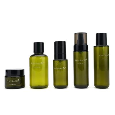 China 30ml 180ml Plastic Lotion Bottle Set Cream Toner Jar Multi Purpose for sale