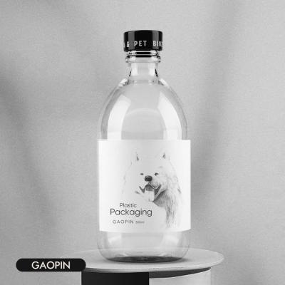 China 300ml Plastic Empty Mouthwash Bottle Medicine Conditioner 66.46mm Width for sale
