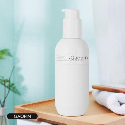 China 6.087oz Plastic Shampoo Bottles Aluminum Sleeve Hot Stamping for sale