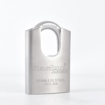 China Rarlux Best Design Shackle Protected Waterproof Padlock Anti-theft High Quality Stainless Steel Padlock for sale