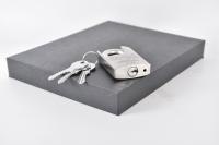 China Rarlux Best Design Shackle Protected Waterproof Padlock Anti-theft High Quality Stainless Steel Padlock for sale