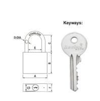 China Rarlux Solid Padlock Anti-theft Door Cabinet Drawer Gate 304 Stainless Steel Padlock for sale
