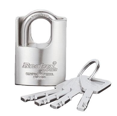 China Rarlux Hot Sale Waterproof Padlock Shackle Protected Stainless Steel Padlocks Highest Security for sale