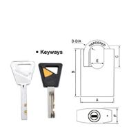 China Rarlux Hot Sale Waterproof Padlock Shackle Protected Stainless Steel Padlocks Highest Security for sale
