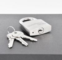 China Rarlux Custom Anti-Theft Durable Heavy-Duty 304 Stainless Steel Padlock with 3 Brass Keys Eco-Friendly for sale