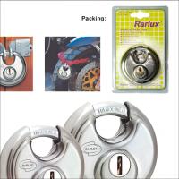 China Rarlux 90mm Hot Sale Disc Padlock Heavy Duty Waterproof Anti-theft Stainless Steel Round Disc Door Padlocks for sale