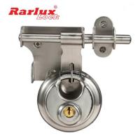 China Rarlux Hot Sale Disc Padlock Heavy Duty Waterproof Anti-theft Stainless Steel Round Disc Door Padlocks  for Storage, Gym, School for sale