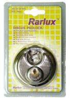 China Rarlux Hot Sale Disc Padlock Heavy Duty Waterproof Anti-theft Stainless Steel Round Disc Door Padlocks  for Storage, Gym, School for sale
