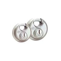 China Rarlux 60-90mm Solid Padlock Anti-theft protection Discus Stainless Steel Padlock for sale