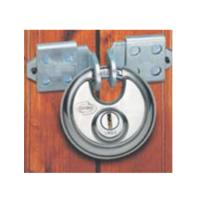 China Rarlux 60-90mm Solid Padlock Anti-theft protection Discus Stainless Steel Padlock for sale