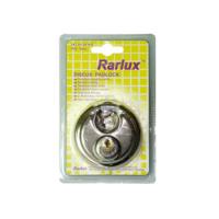 China Rarlux 60-90mm Solid Padlock Anti-theft protection Discus Stainless Steel Padlock for sale