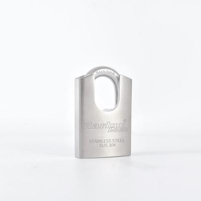 China Rarlux Anti-Theft Key Operated Industrial Safety Stainless Steel Padlock with Arc-shaped Cover and Waterproof Design for sale