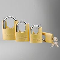China Rarlux Chrome Plated Solid Padlock Shackle Protected Anti-cut Brass Padlock for sale