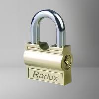 China Rarlux Solid Body Padlock Drum-shaped Side Opening Brass Padlock for sale