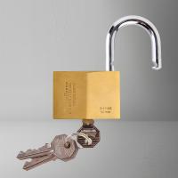 China Rarlux Best Padlock Rhombic Brass Padlock with 3 Nickel-plated Keys for sale