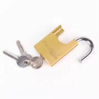 China Rarlux Chrome Plated Solid Padlock Shackle Protected Anti-cut Brass Padlock for sale