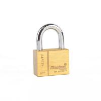 China 40-70mm High Security Padlock Brass Copper square Brass Padlock Solid Padlock Candado for sale