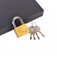 China 40-70mm High Security Padlock Brass Copper square Brass Padlock Solid Padlock Candado for sale