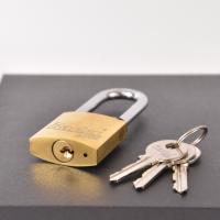 China Rrlux Hot Selling Customized Durable Brass Padlocks with 3 Brass Keys-Direct Sales Factory Price for sale