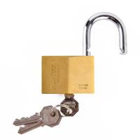 China Rarlux Top Security Solid Padlock 3 Nickel-plated Keys Brass Padlock for sale