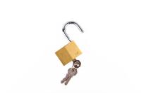 China Rarlux Top Security Solid Padlock 3 Nickel-plated Keys Brass Padlock for sale