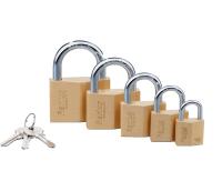 China Rarlux Top Security Solid Padlock 3 Nickel-plated Keys Brass Padlock for sale