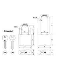 China Rarlux 20 25 32 38 50 63 75mm  Hot Selling Solid Padlock Top Security Super Polished  Brass Padlock for sale