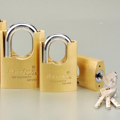 China Rarlux 40-70mm High Security Industrial Safety Durable Brass Padlock with Hardened Steel Shackle for sale