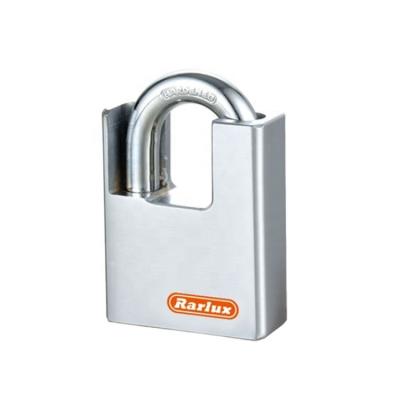 China Rarlux 40-70mm High Security Solid Padlock Body Plated Shackle Protected  Candado square  Brass Padlock for sale