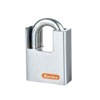 China Rarlux 40-70mm High Security Solid Padlock Body Plated Shackle Protected  Candado square  Brass Padlock for sale