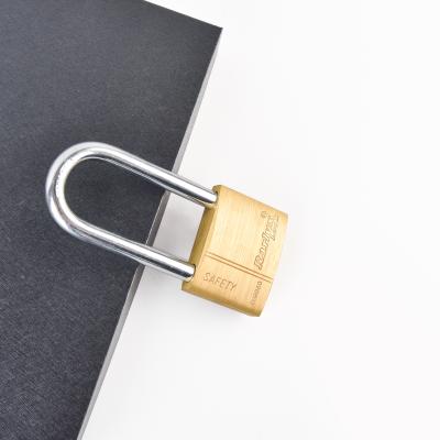 China 70mm Huge Long Shackle Hardened Steel Shackle Types Safety Pad Lock Brass Padlocks for sale