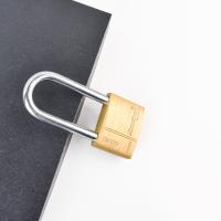 China 70mm Huge Long Shackle Hardened Steel Shackle Types Safety Pad Lock Brass Padlocks for sale