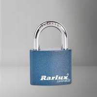 China Rarlux 38-75mm Padlock Iron Body Best Padlock Blue Plastic Painted Surface Iron Padlock with Brass Keys or Iron Keys for sale