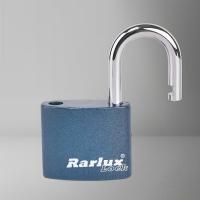 China Rarlux 38-75mm Padlock Iron Body Best Padlock Blue Plastic Painted Surface Iron Padlock with Brass Keys or Iron Keys for sale