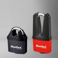 China Rarlux Waterproof Padlock Shackle Protected Disc Padlock with Plastic Cover High Safety 4 Keys 55mm,65mm Best Padlock for sale