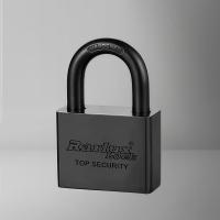 China Rarlux 40-70mm High Security Waterproof Solid Padlock Iron Body Best Padlock Electrophoretic Staining Black square Iron Padlock for sale