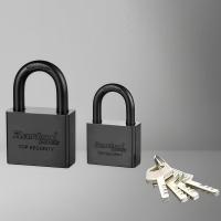 China Rarlux 40-70mm High Security Waterproof Solid Padlock Iron Body Best Padlock Electrophoretic Staining Black square Iron Padlock for sale