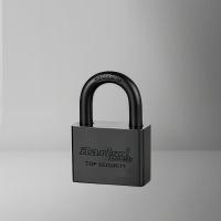 China Rarlux 40-70mm High Security Waterproof Solid Padlock Iron Body Best Padlock Electrophoretic Staining Black square Iron Padlock for sale
