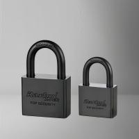 China Rarlux 40-70mm High Security Waterproof Solid Padlock Iron Body Best Padlock Electrophoretic Staining Black square Iron Padlock for sale